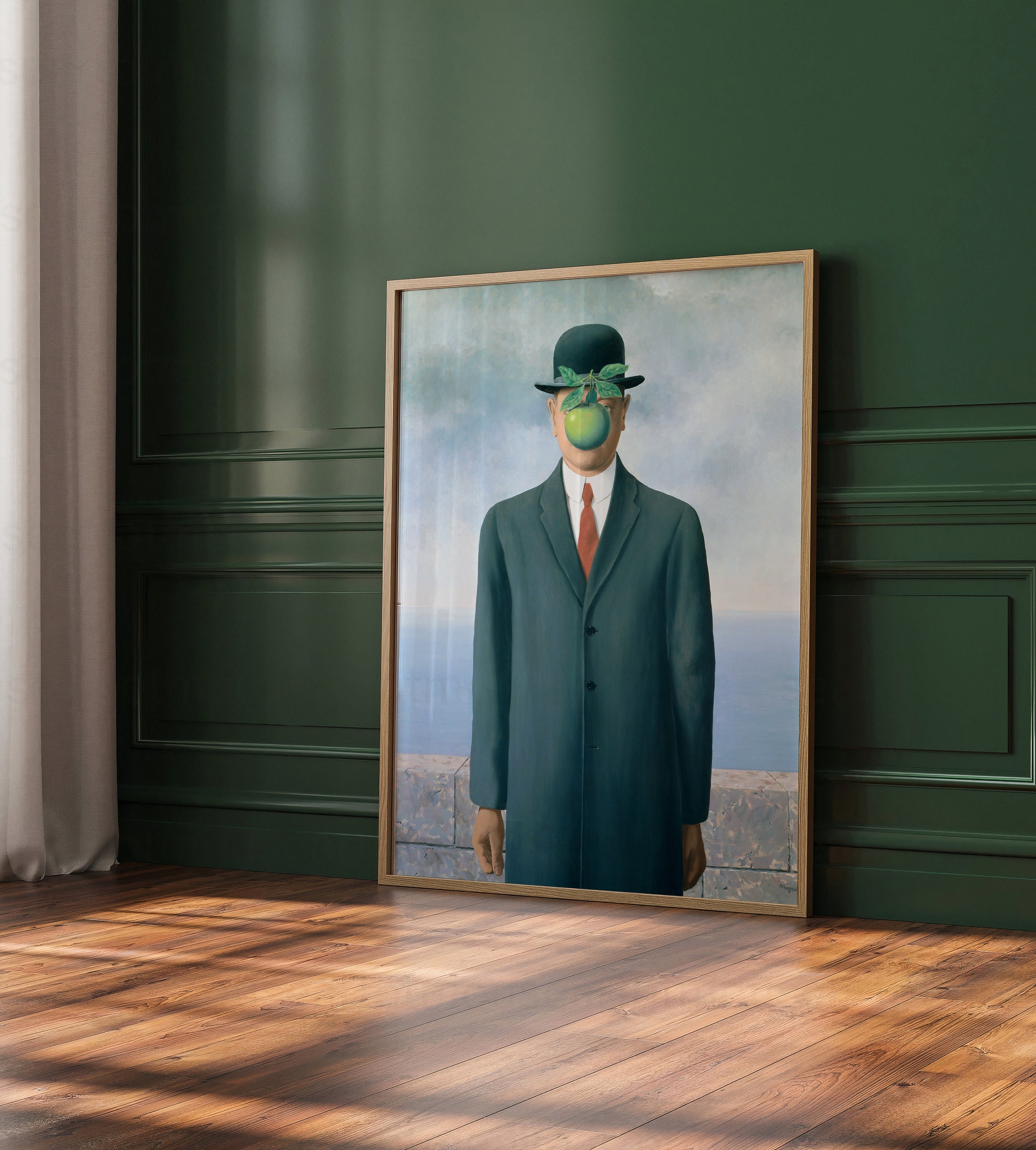 Rene Magritte the Son of Man Wall Art Print, Rene Magritte Poster, Rene ...