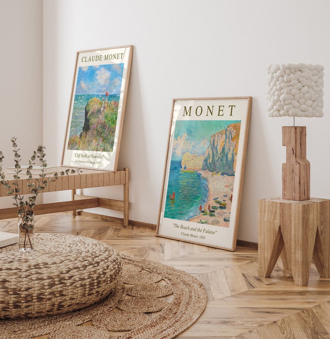 Galley Set of 2 Claude Monet Exhibition Prints, Claude Monet Exhibition ...