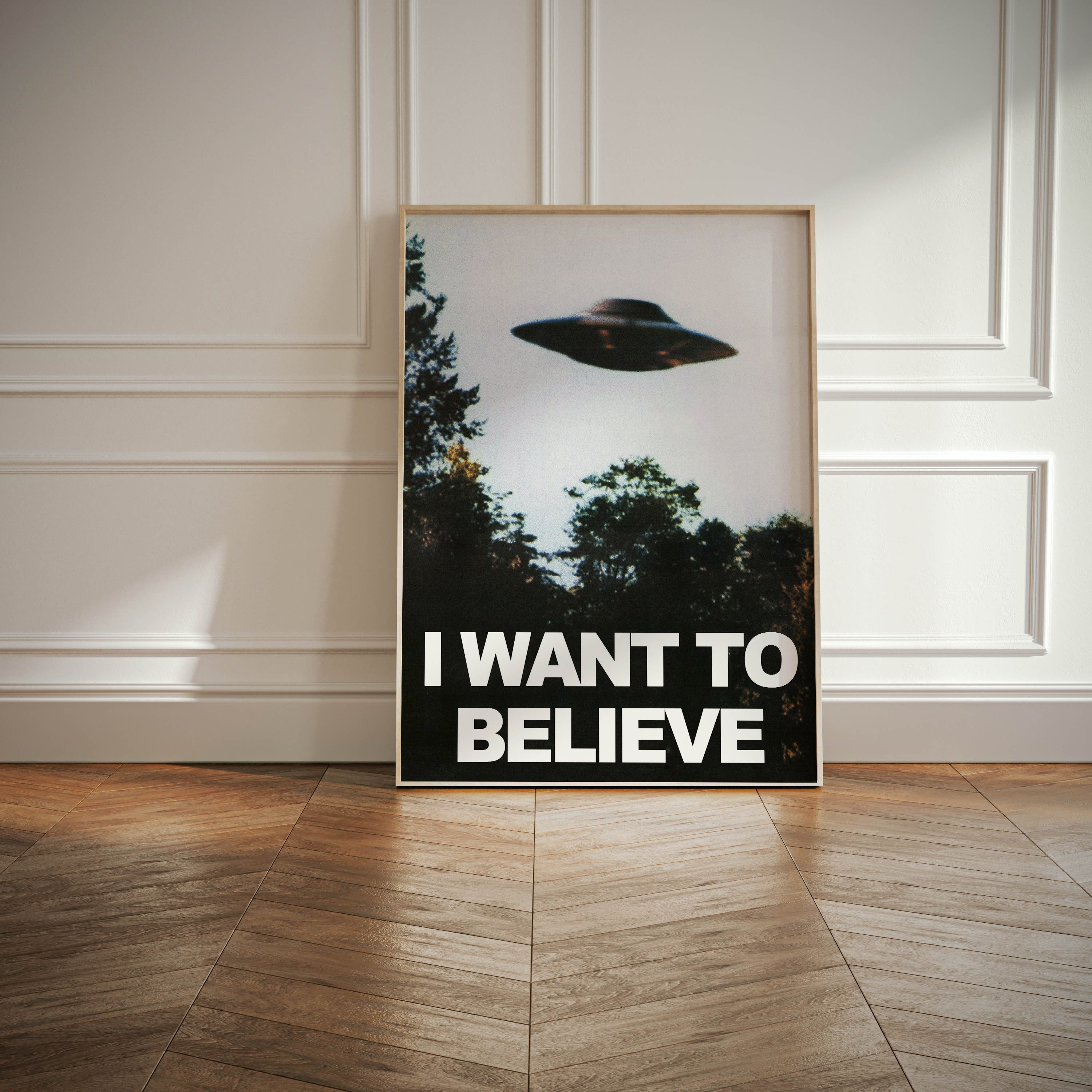 I Want to Believe Vintage Poster, Sci-fi Poster, UFO Print, Gift Idea ...