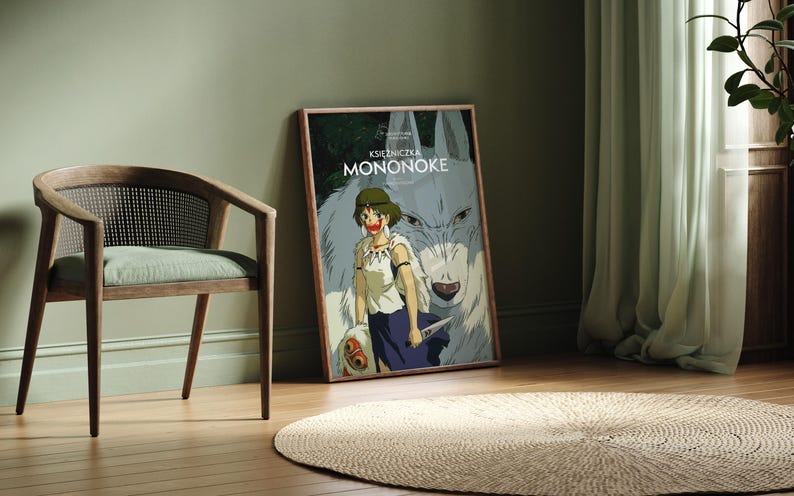 Princess Mononoke by Studio Ghibli Movie Poster Print, Popular Poster ...
