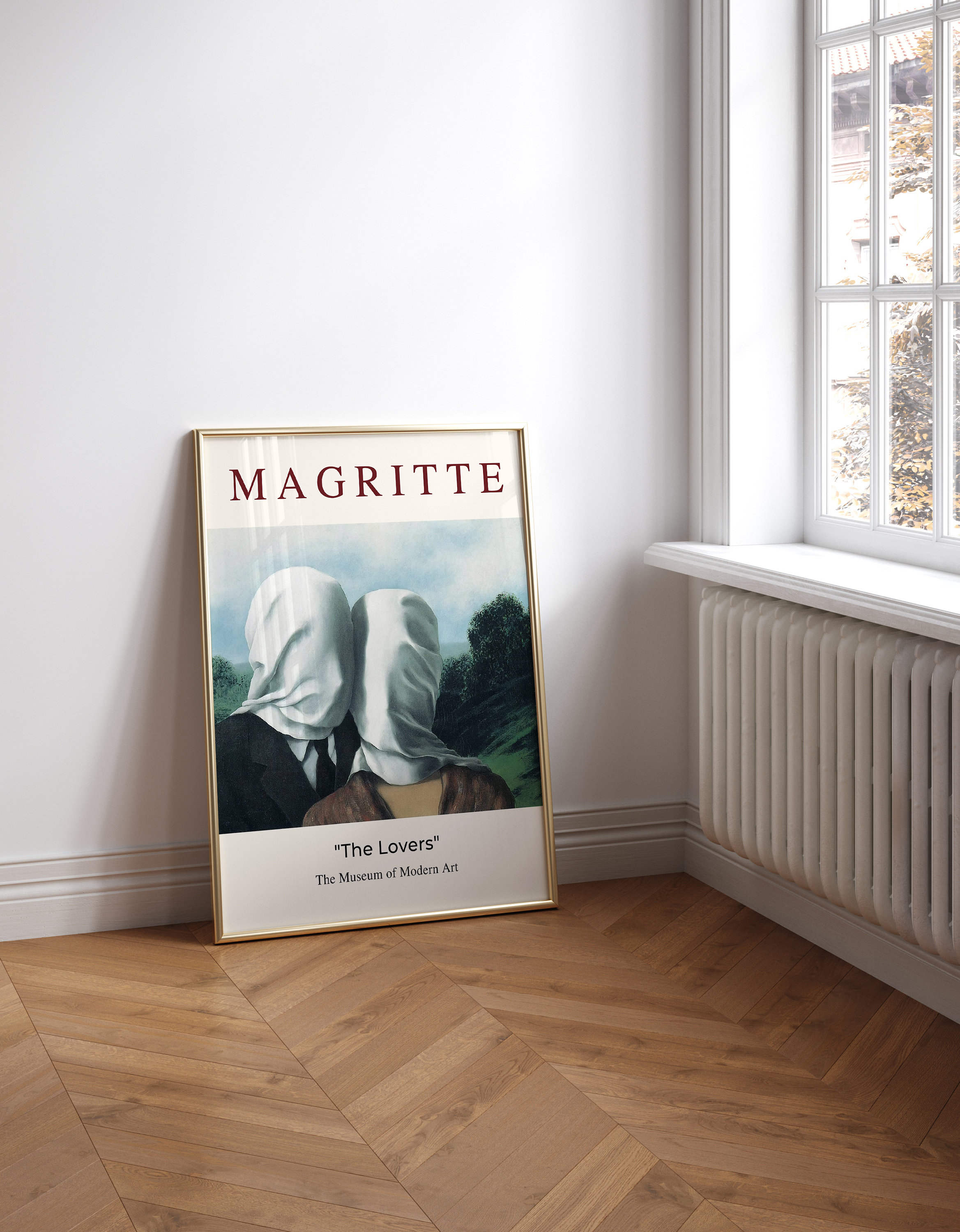 Rene Magritte the Lovers Wall Art Print Rene Magritte Poster - Etsy