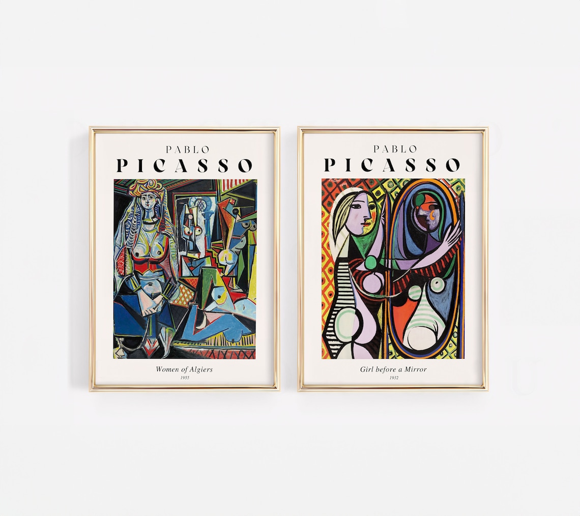 SET of 2 Pablo Picasso Wall Art Print, Picasso Poster, Picasso Home ...