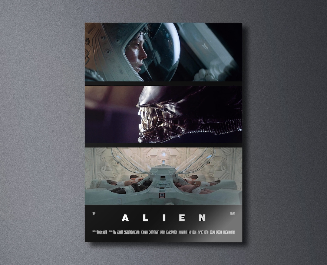 Alien (1979) - Movie Poster Print | Minimalist Movie Poster | Wall Art ...