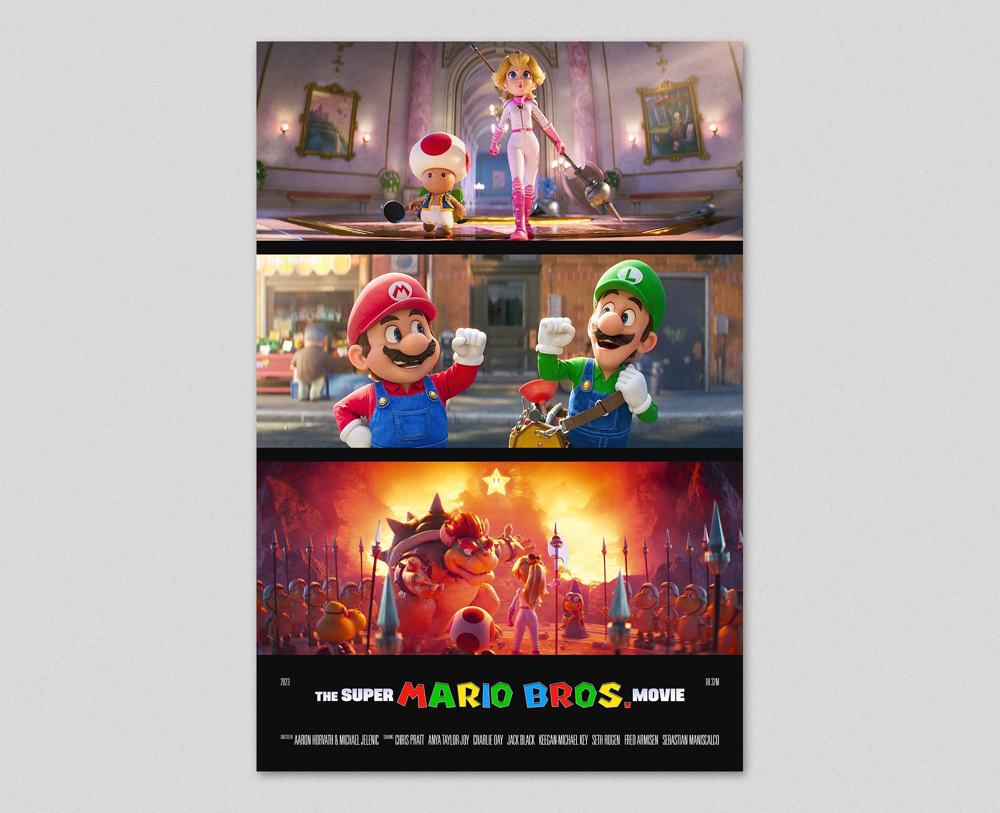 The Super Mario Bros Movie - Movie Poster Print | Minimalist Movie ...