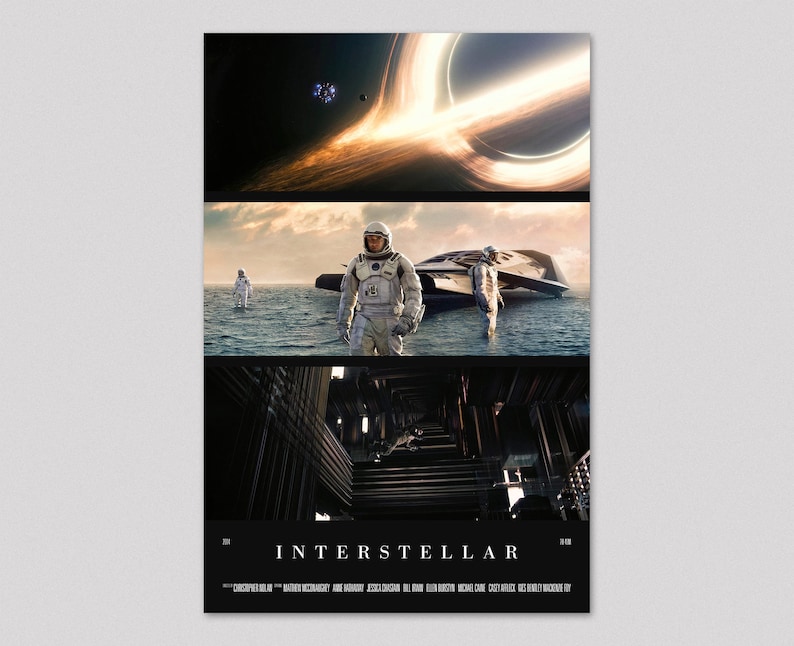 Interstellar - Movie Poster Print | Minimalist Movie Poster | Wall Art ...