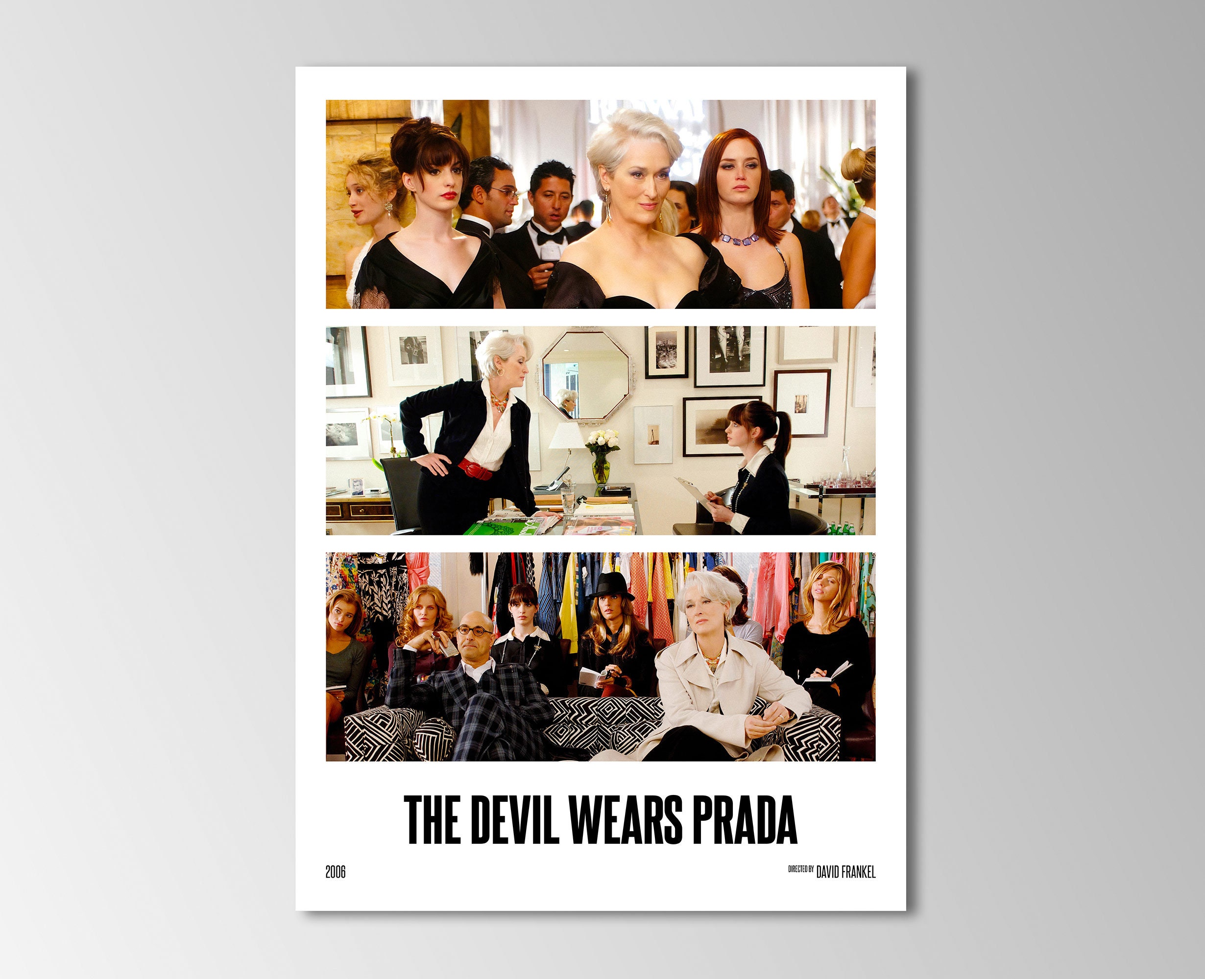 The Devil Wears Prada Movie Poster Print Minimalist Movie Poster Wall ...