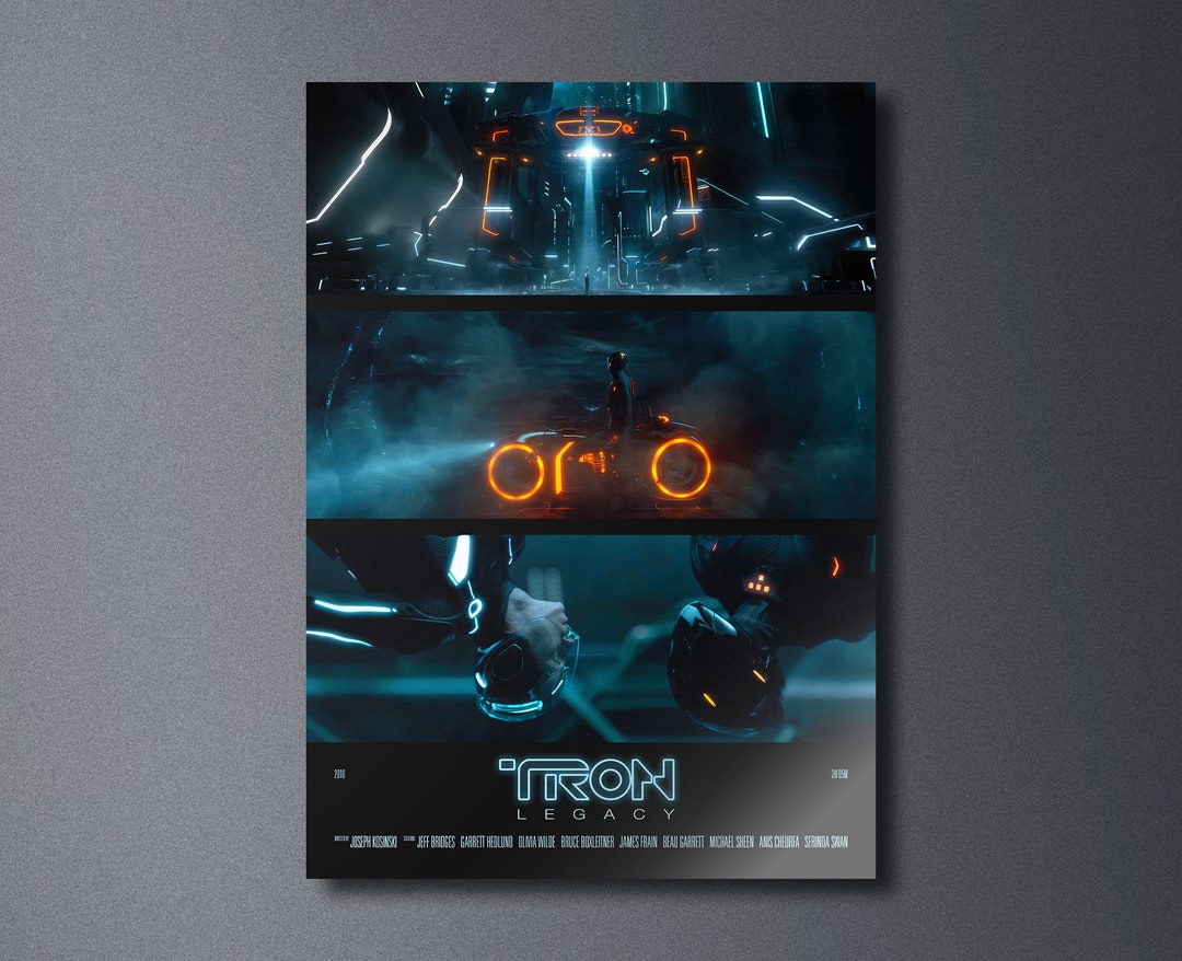 Tron:legacy - Movie Poster Print | Minimalist Movie Poster | Wall Art ...