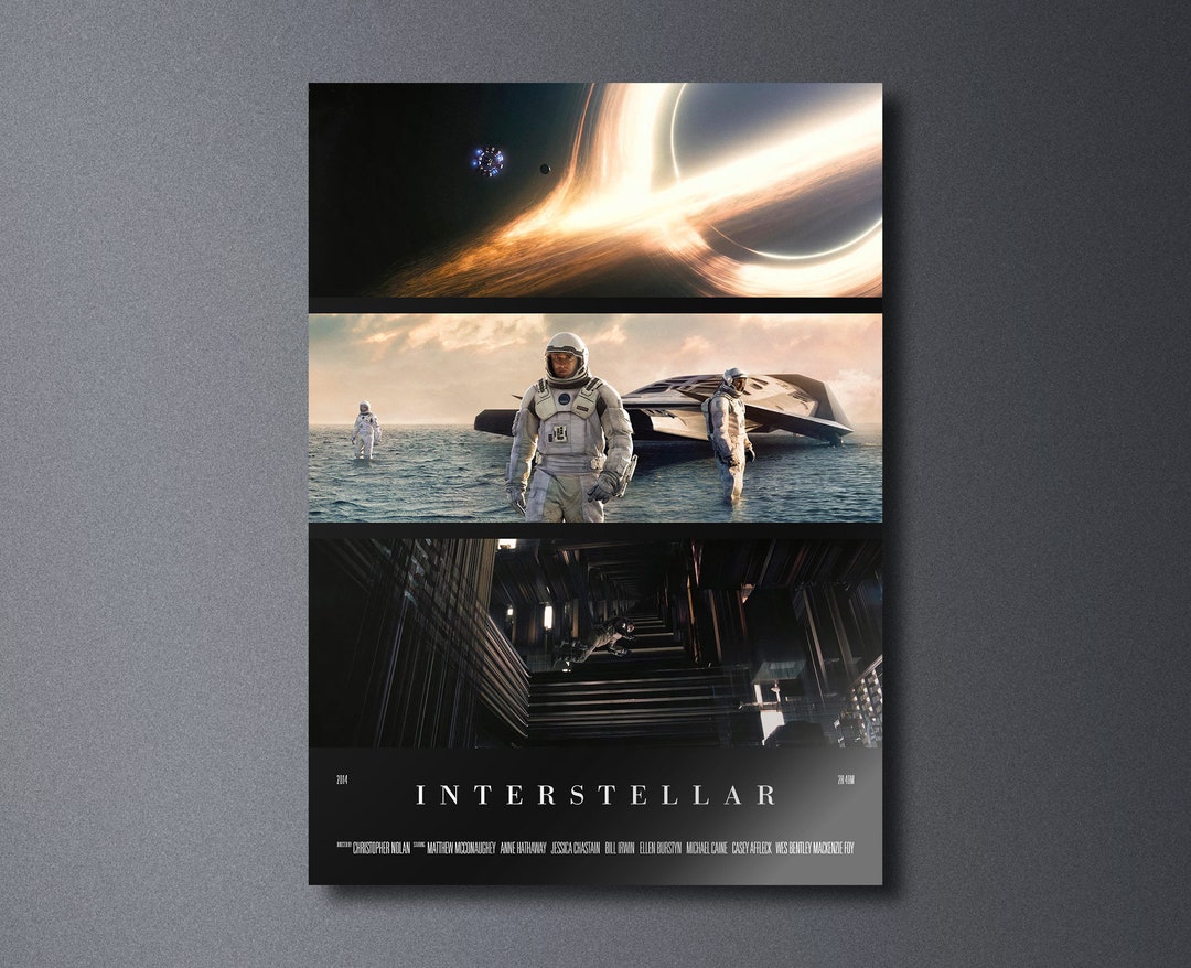 Interstellar - Movie Poster Print | Minimalist Movie Poster | Wall Art ...