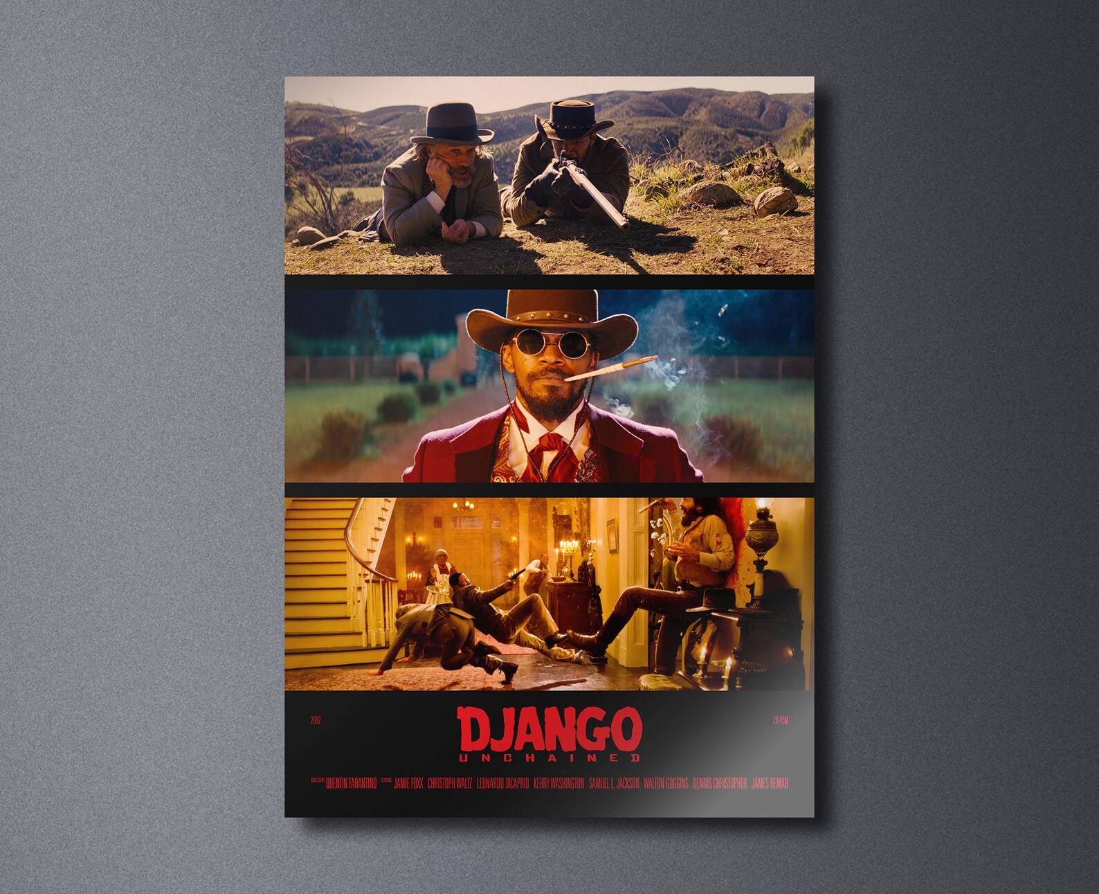 Django Unchained Movie Poster Print Minimalist Movie Poster Wall Art - Etsy