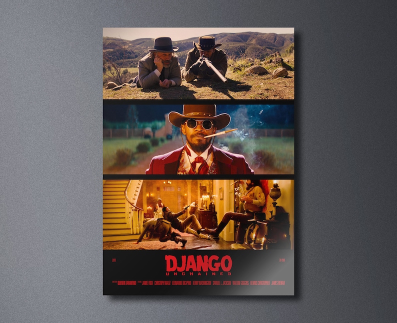Django Unchained - Movie Poster Print | Minimalist Movie Poster | Wall ...