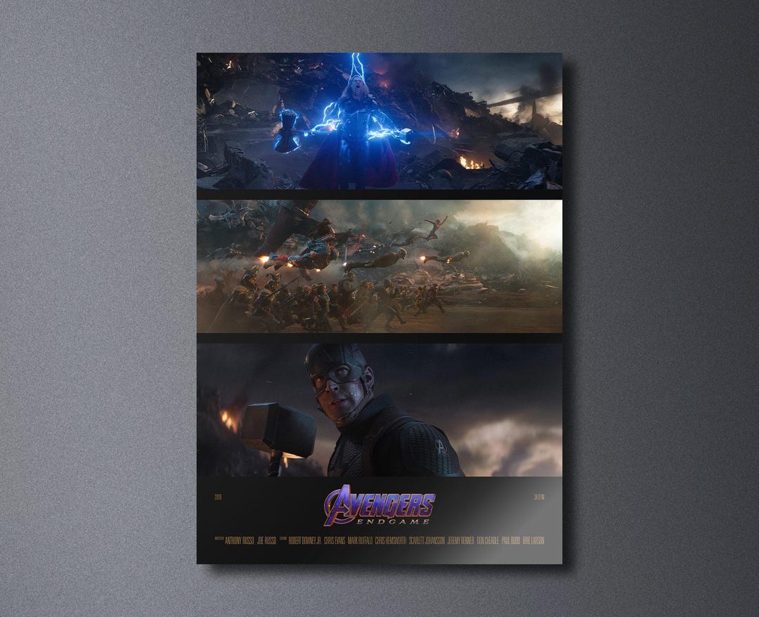 Avengers: Endgame - Movie Poster Print | Minimalist Movie Poster | Wall ...