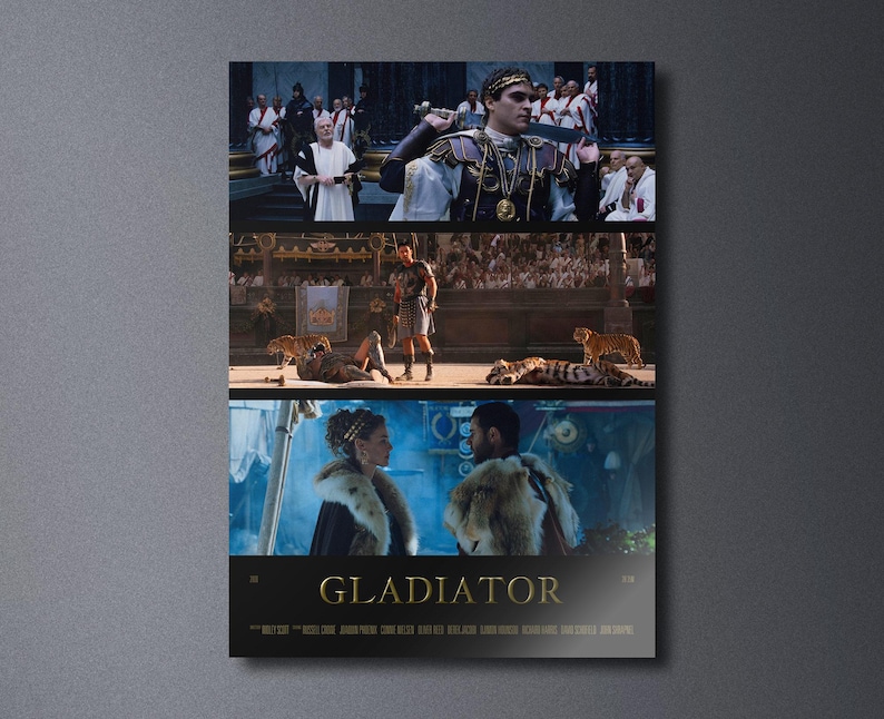 Gladiator (2000) - Movie Poster Print | Minimalist Movie Poster | Wall ...