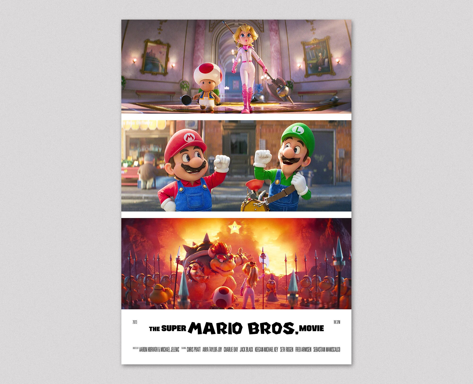 The Super Mario Bros Movie - Movie Poster Print | Minimalist Movie ...