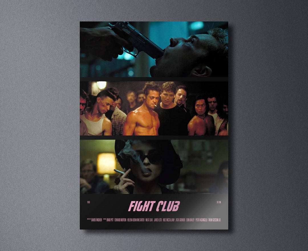 Fight Club - Movie Poster Print | Minimalist Movie Poster | Wall Art - Etsy