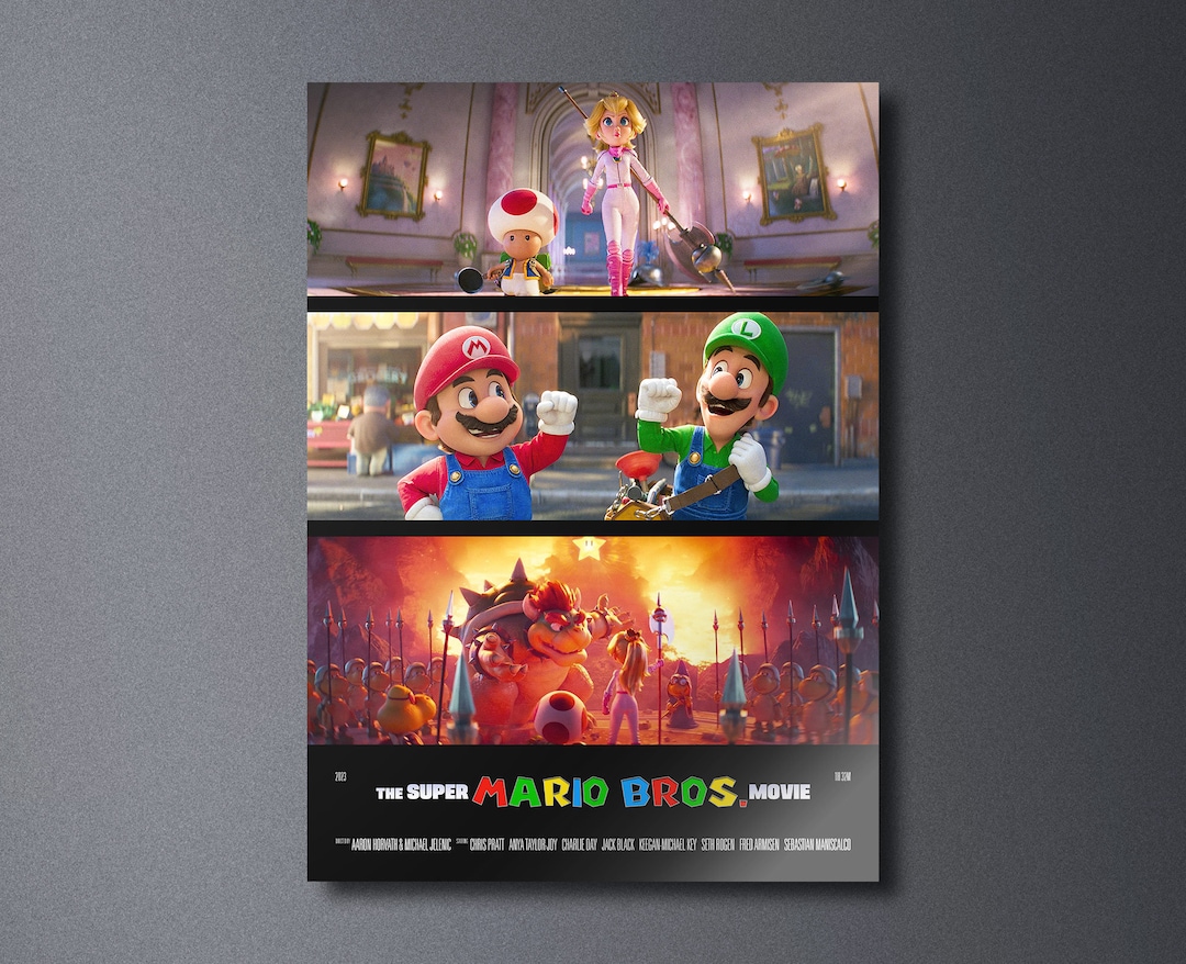 The Super Mario Bros Movie - Movie Poster Print | Minimalist Movie ...