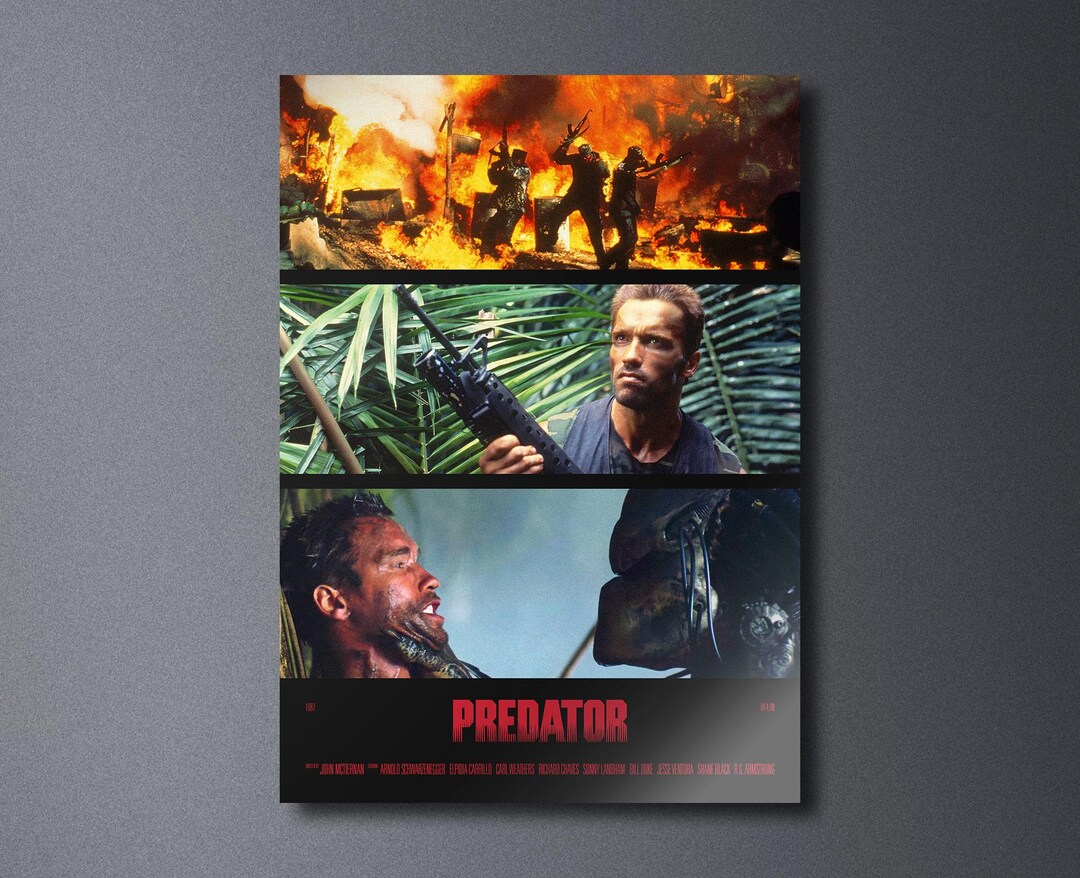 Predator (1987) - Movie Poster Print | Minimalist Movie Poster | Wall ...