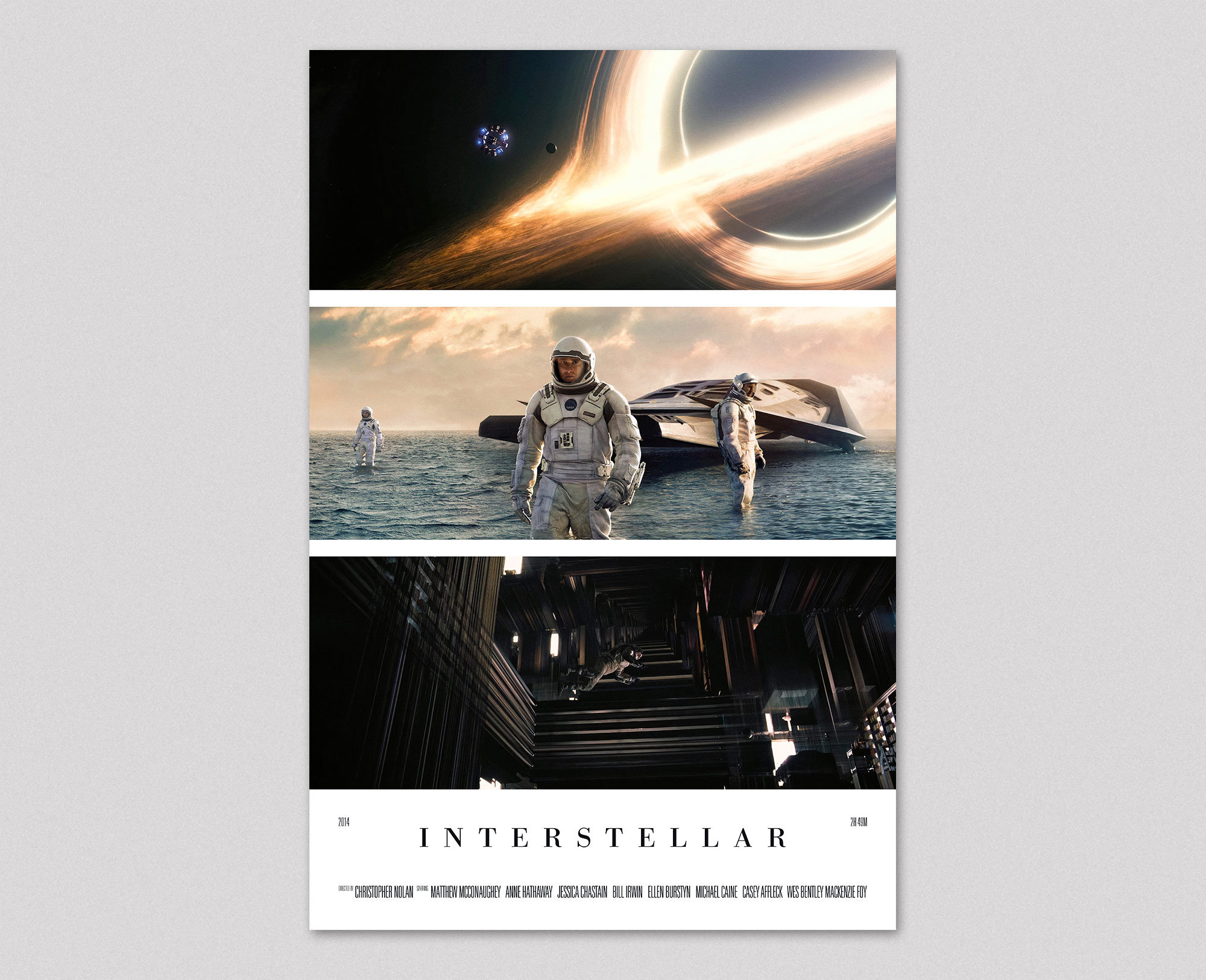 Interstellar - Movie Poster Print | Minimalist Movie Poster | Wall Art ...