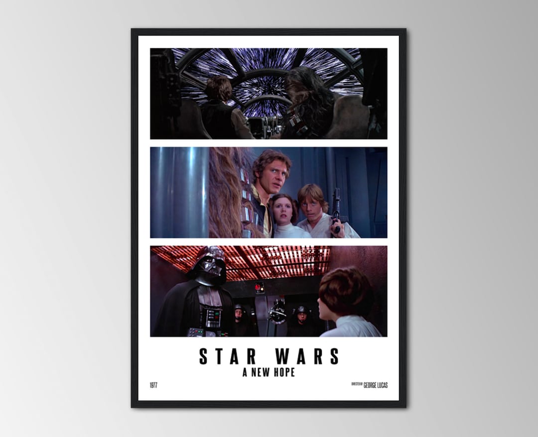 Star Wars: Episode IV A New Hope Movie Poster Print - Etsy