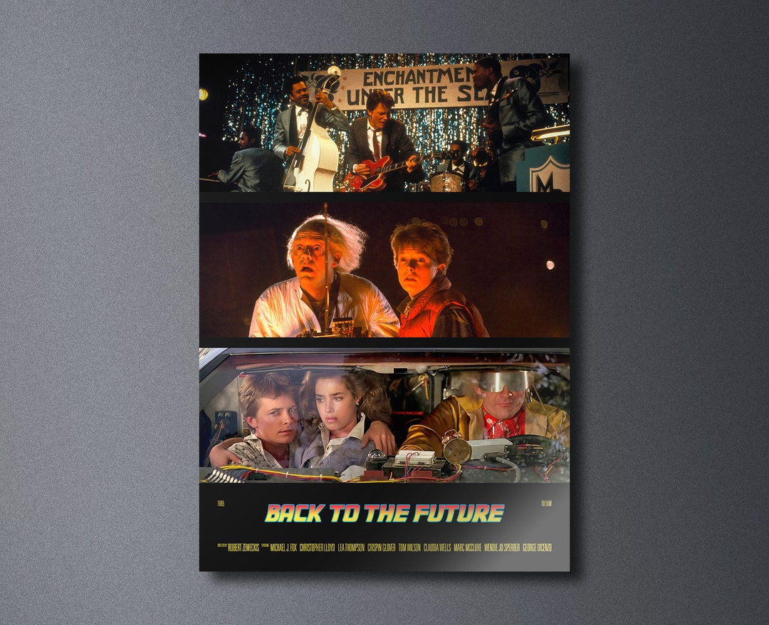 Back to the Future - Movie Poster Print | Minimalist Movie Poster ...