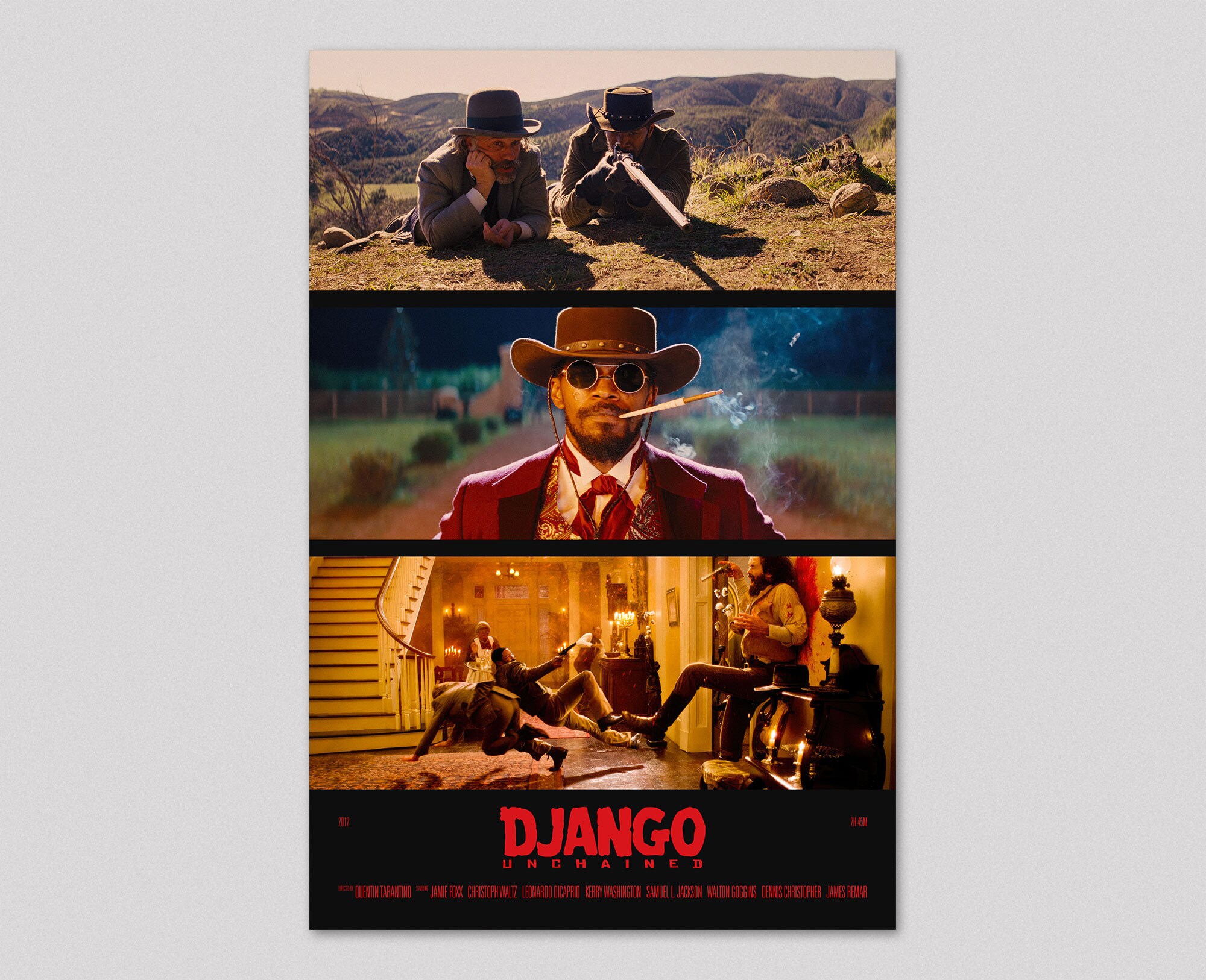 Django Unchained - Movie Poster Print | Minimalist Movie Poster | Wall ...