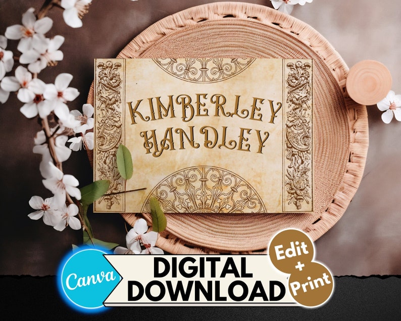 Medieval Wedding Place Card Editable Fantasy Middle Ages Name Template ...