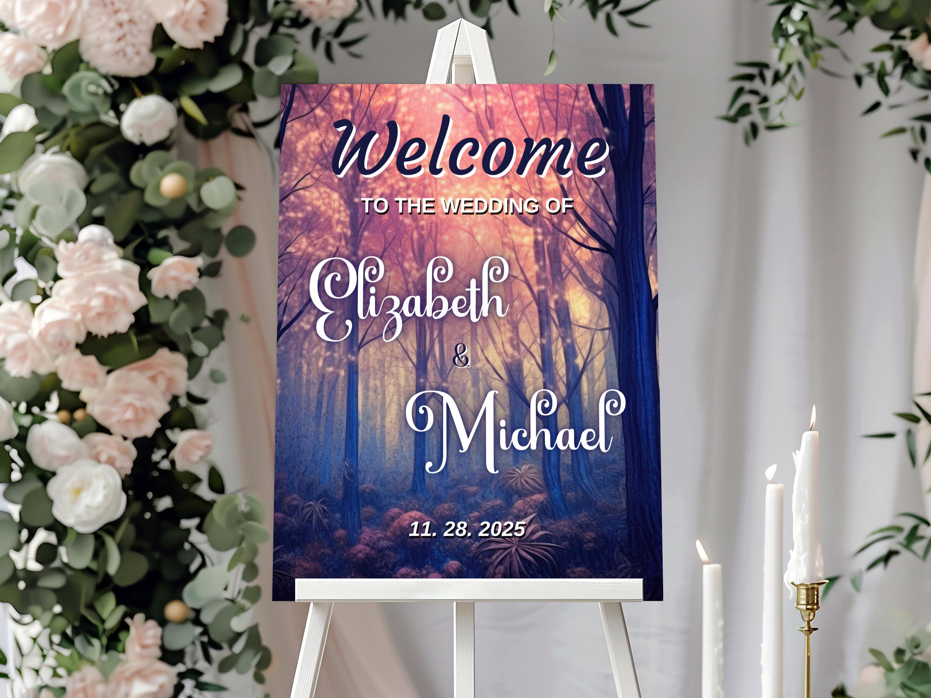 Enchanted Forest Wedding Template Bundle Dreamy Fairytale Woodland ...