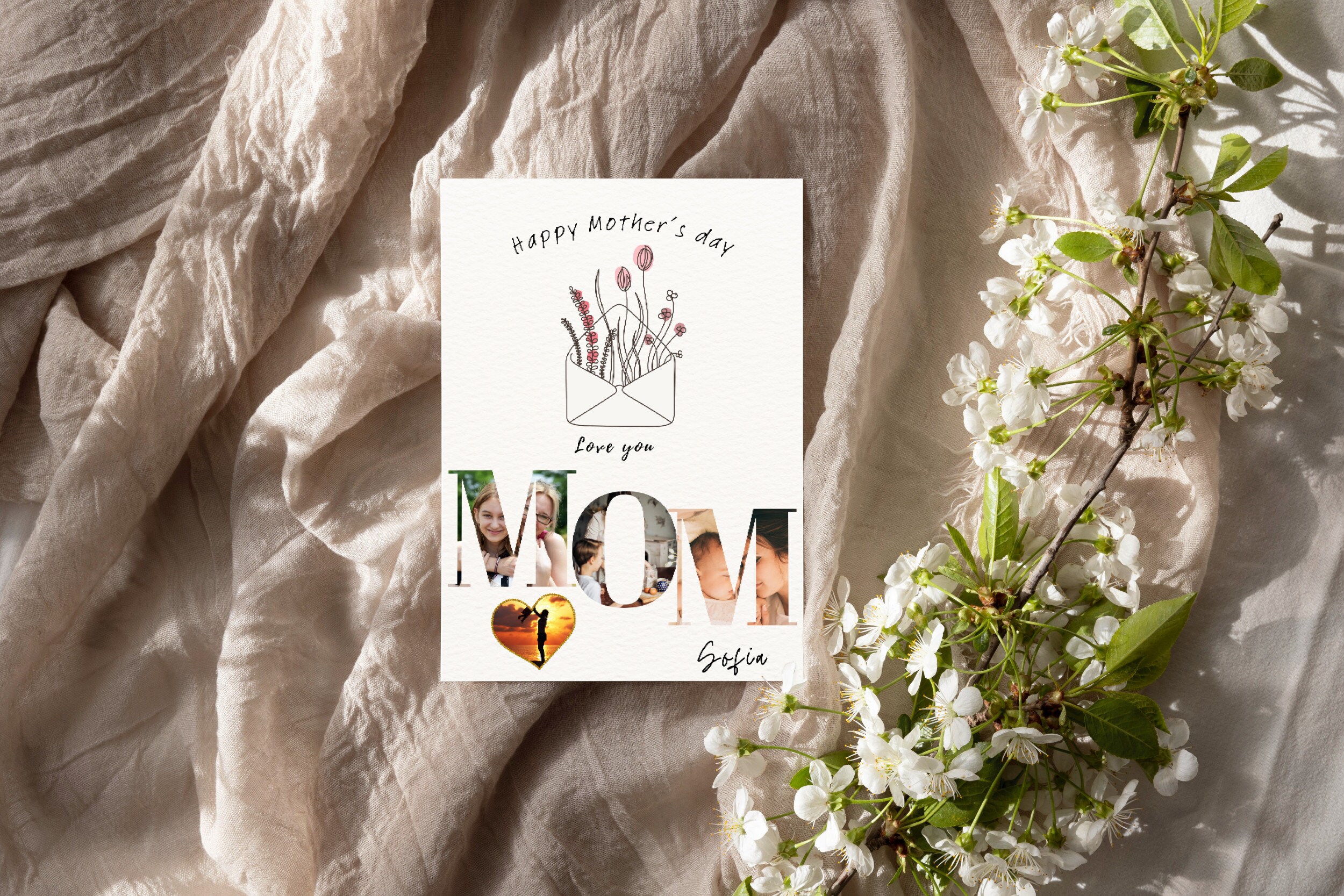 Personalized Mom Photo Frame Template Editable Gift for Mum Printable ...