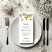 Editable Gold World Map Menu Travel Theme Destination Wedding Travel ...