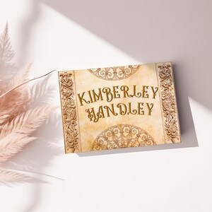 Medieval Wedding Place Card Editable Fantasy Middle Ages Name Template ...