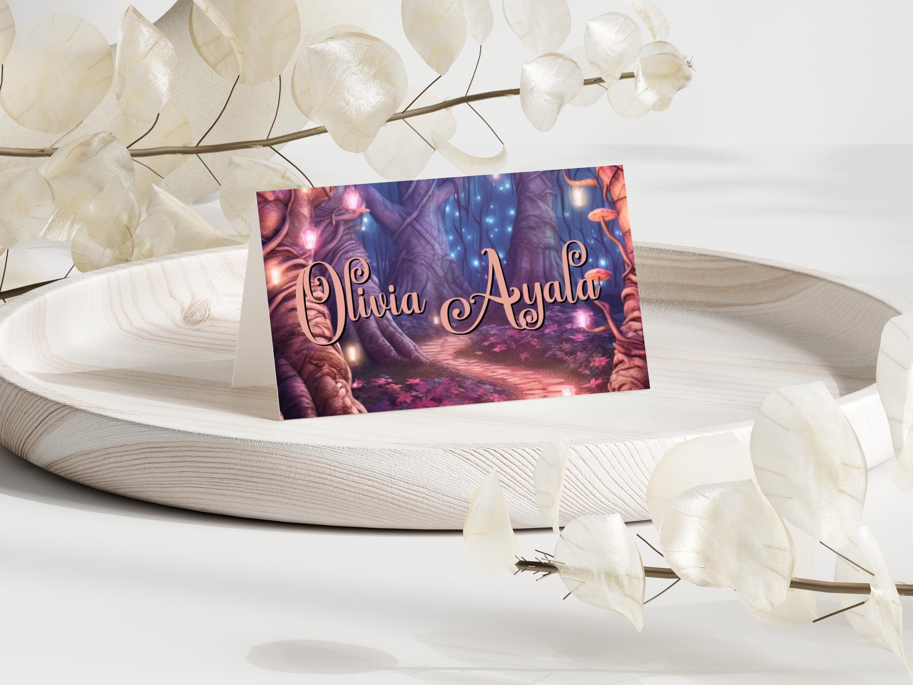 Enchanted Forest Editable Printable Wedding Place Card Enchanted ...