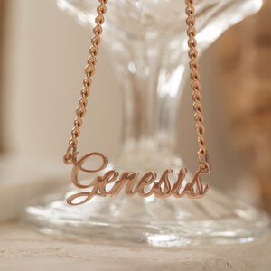 Personalized Name Necklace in Stainless Steel, Custom Birthday Gift for ...