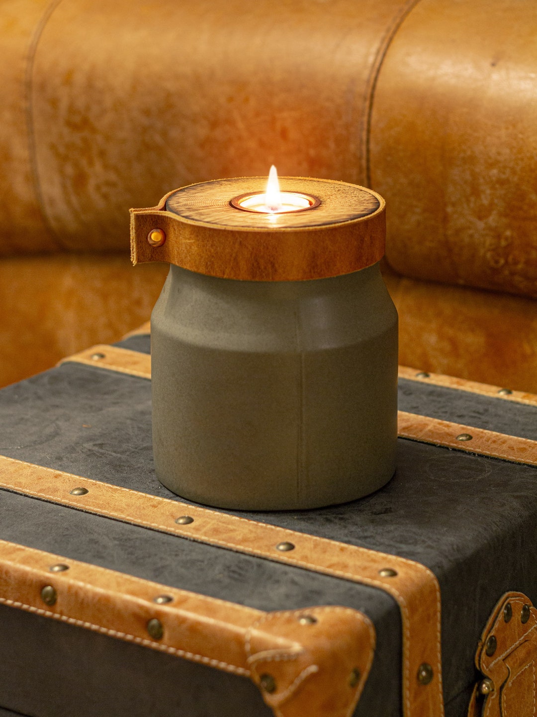 Modern Pet Urn Small: Chimney Design in Smoke Grey - Etsy