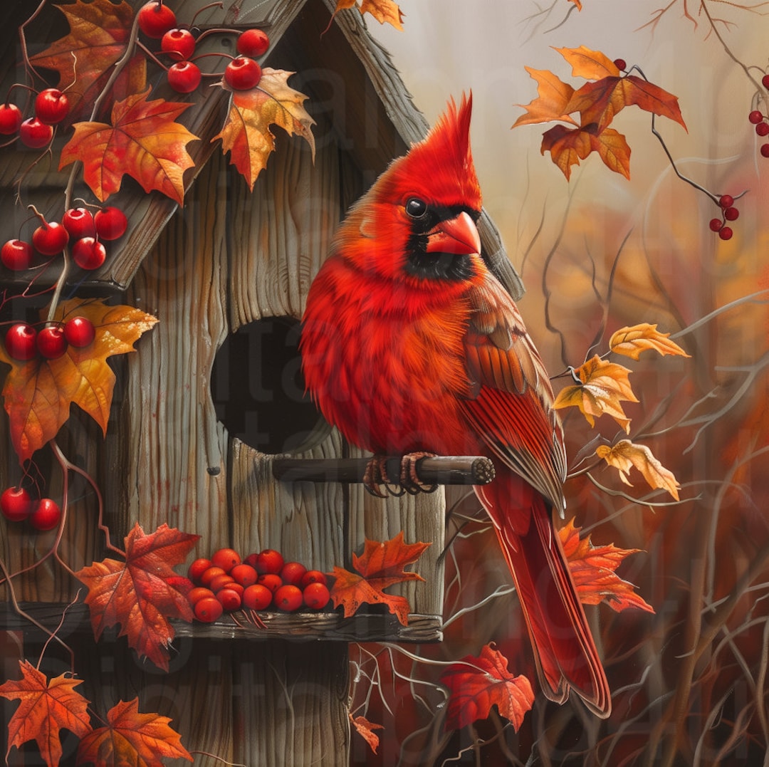 Cardinal Fall PNG Sublimation Digital Design Download Wreath Sign Png ...