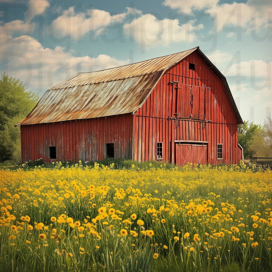 Barn Old Red Barn Png Sublimation Digital Design Download Wreath Sign ...