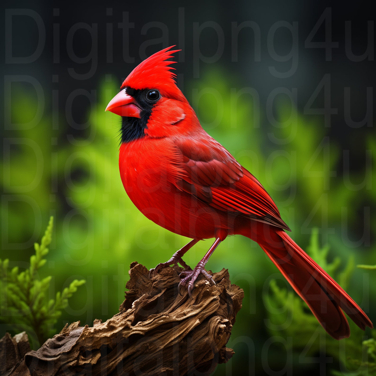 Cardinal Beautiful Red Cardinal Png Sublimation Digital Design Download ...