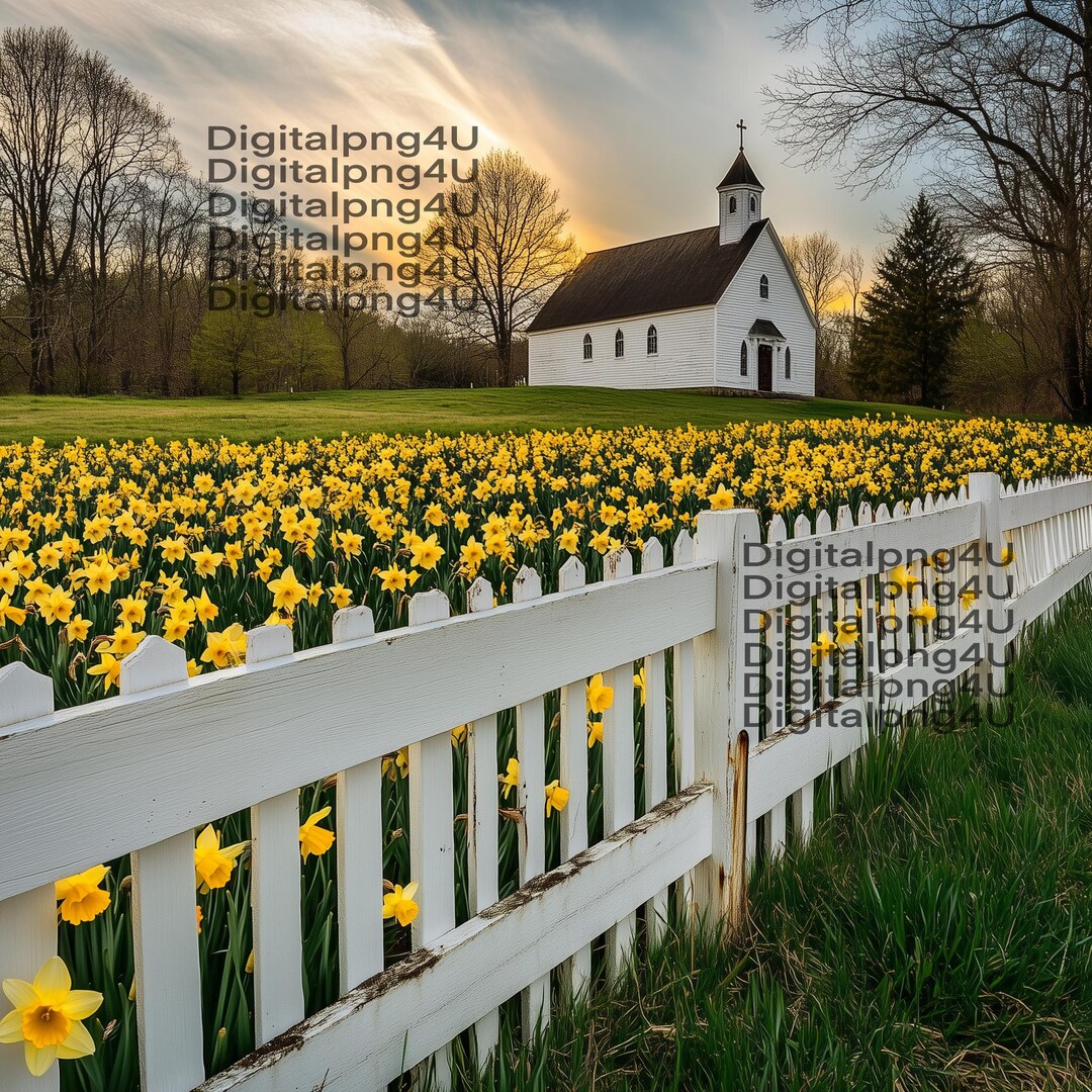Church Spring PNG Sublimation DIGITAL DESIGN Download Wreath Sign Wind ...