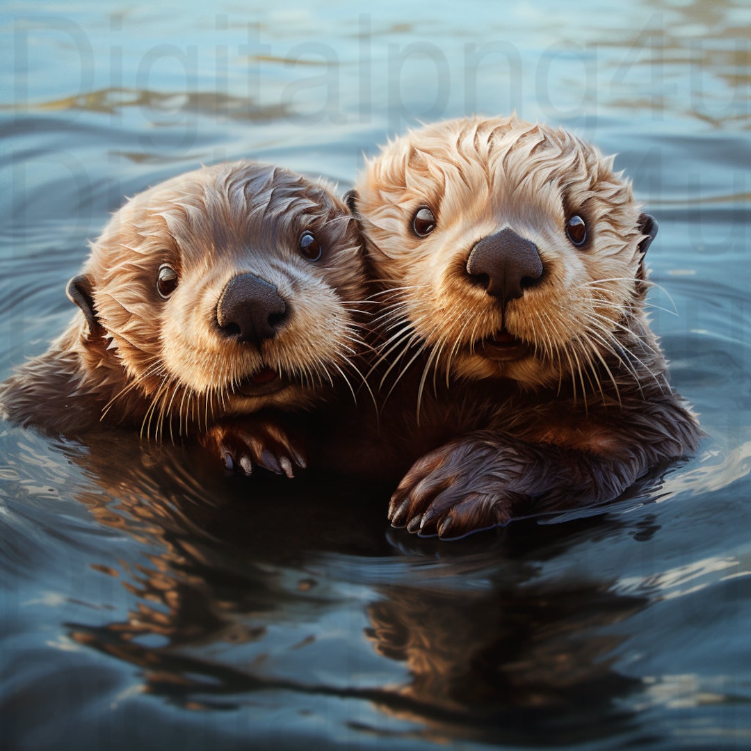 Otter Cute Otters Png Sublimation Digital Design Download Wreath Sign ...