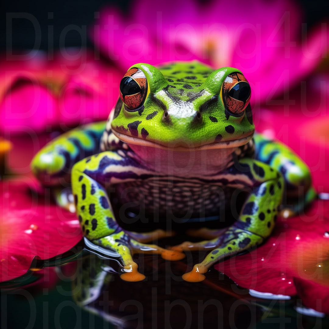 Frog Sublimation Design Cute Frog PNG Instant Download Frog Wreath Sign ...