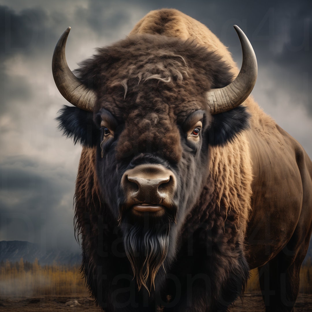 Bison Western Buffalo Png Sublimation Digital Design Download Wreath ...