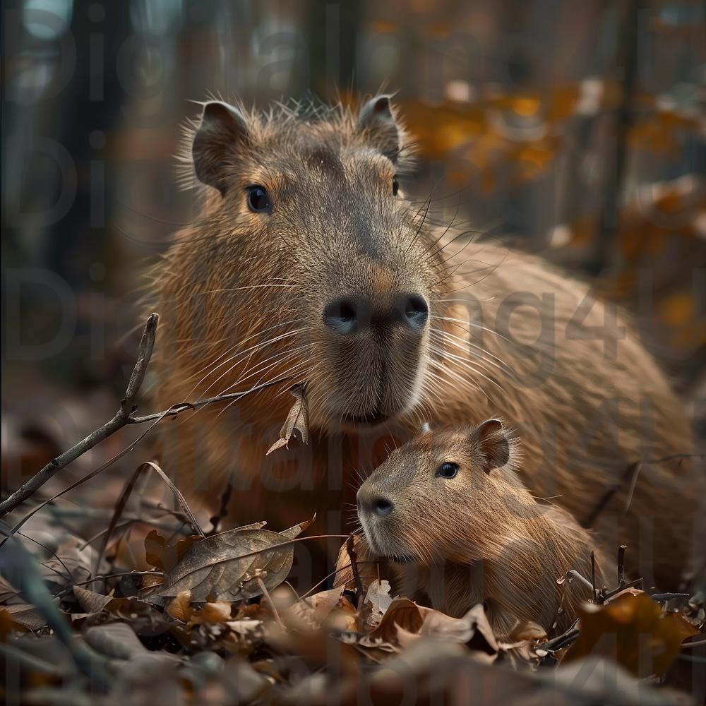 Capybara PNG Sublimation Digital Design Download Wreath Sign Wind ...