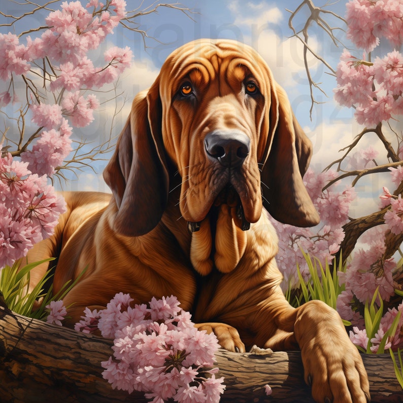 Bloodhound Dog Png Sublimation Digital Design Download Wreath Sign Wind ...