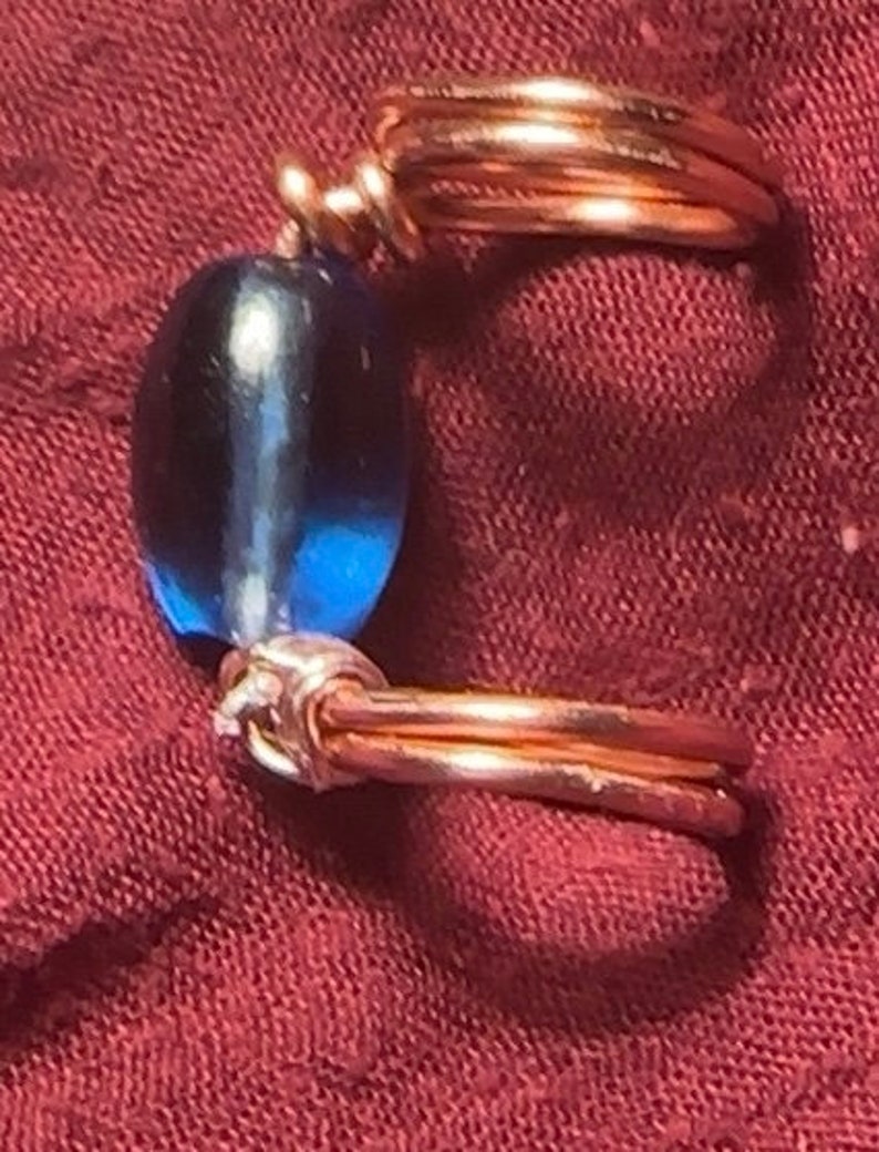 Blue Double Ring - Etsy