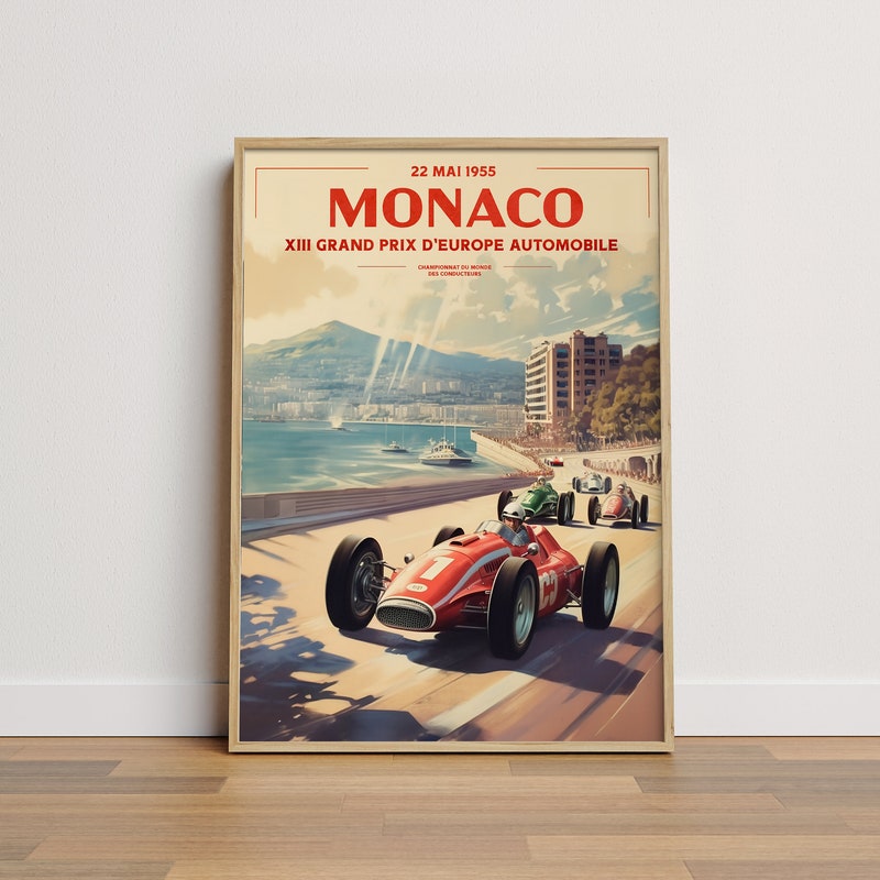 Vintage Race Poster - Etsy