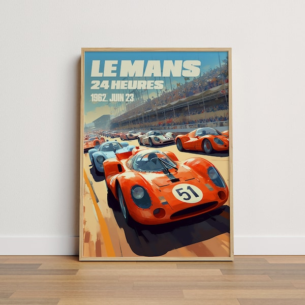 Le Mans Poster - Etsy