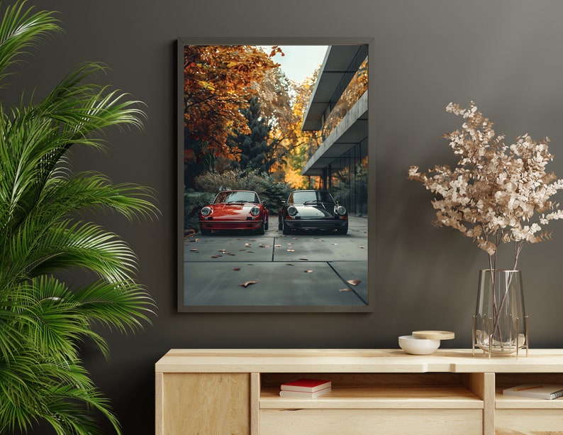 Vintage Porsche 911 Poster: Classic Car Art (digital Download) - Etsy
