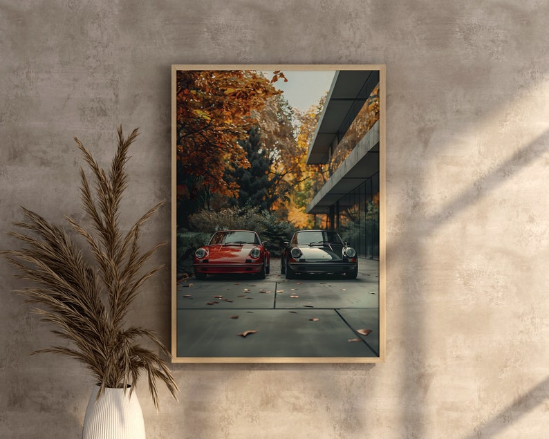 Vintage Porsche 911 Poster: Classic Car Art (digital Download) - Etsy