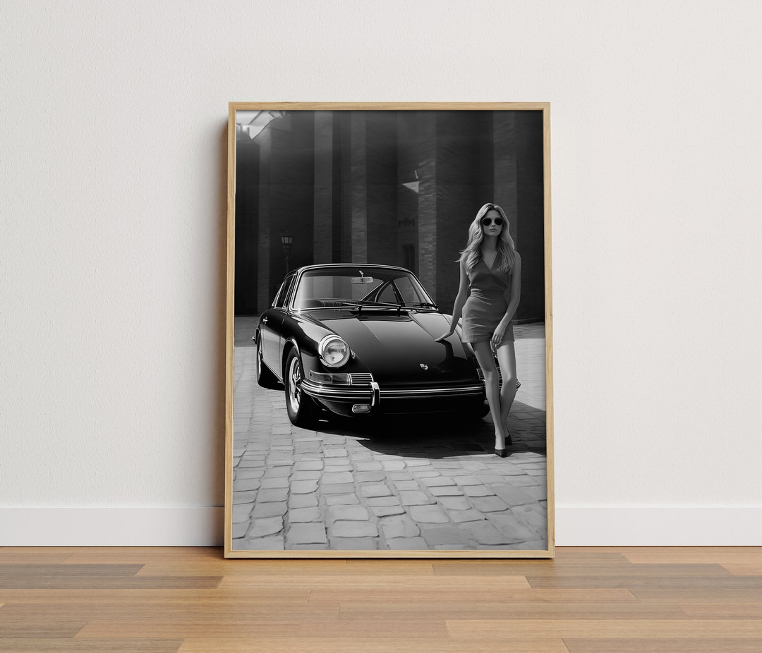 Vintage Porsche 911 Poster: Retro Car Art Print (digital Download) - Etsy