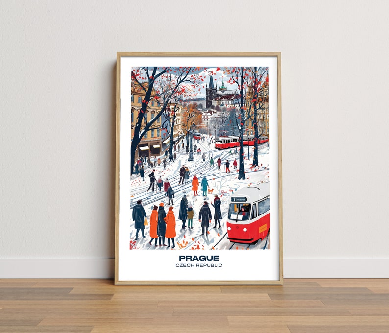 Prague Print, Prague Travel Poster, Czech Republic, Prague Travel ...