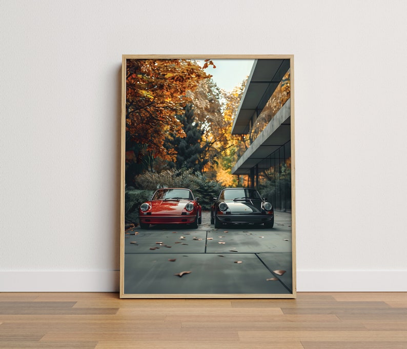 Vintage Porsche 911 Poster: Classic Car Art (digital Download) - Etsy