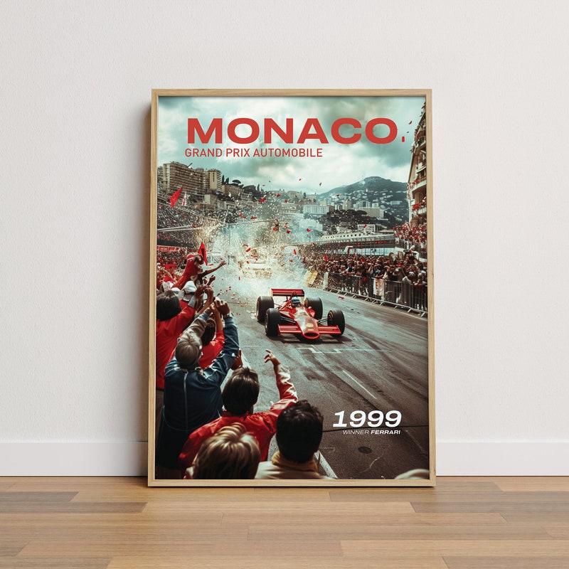 Monaco Race Poster - Etsy